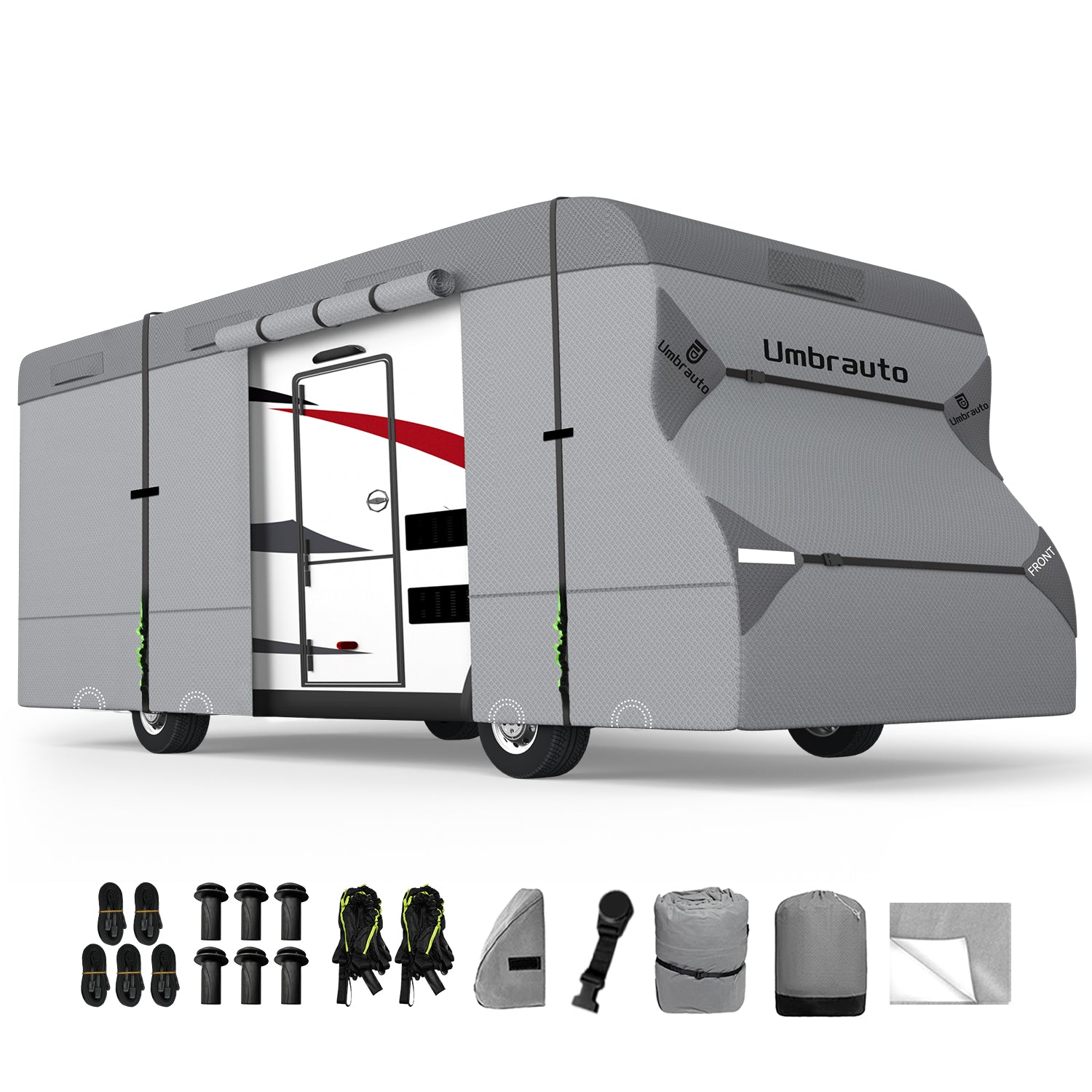 Umbrauto Class C RV Cover 7 Layers Top + 1 Layer Side|The Best RV Cover